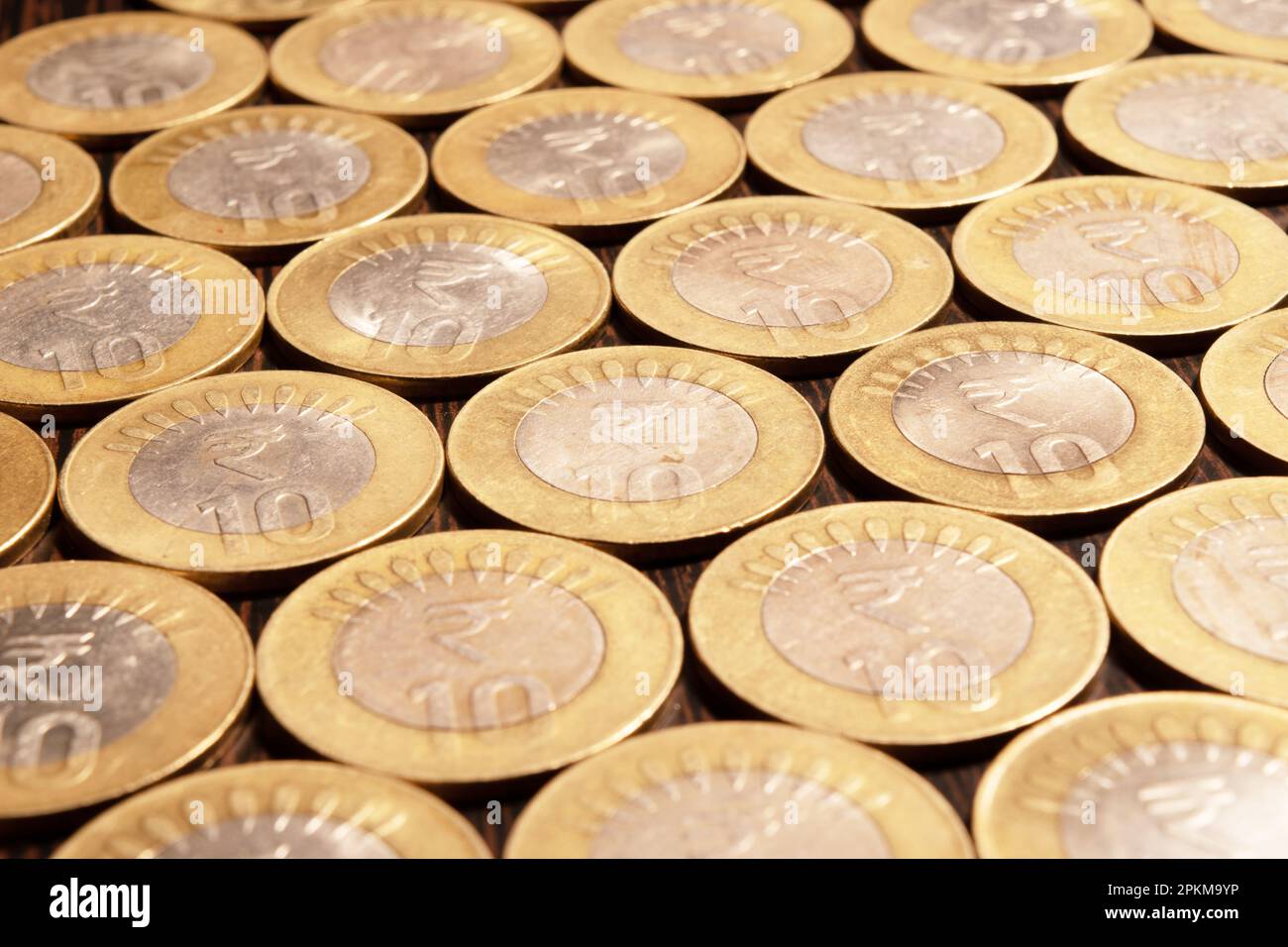 Ten rupee coins, indian currency coin Stock Photo - Alamy