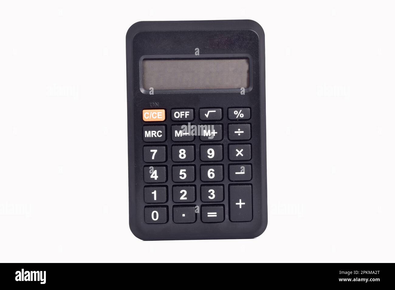 Pocket size calculator isolated on white background with clipping path Stock Photo - Alamy