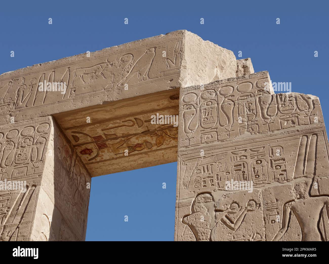 the Ramesseum, Mortuary Temple of Ramesses II on West Bank of the Nile ...