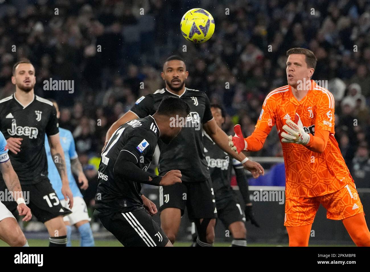 Juventus' goalkeeper Wojciech Szczesny makes a save during the Italian ... Juventus' goalkeeper Wojciech Szczesny makes a save during the Italian ...