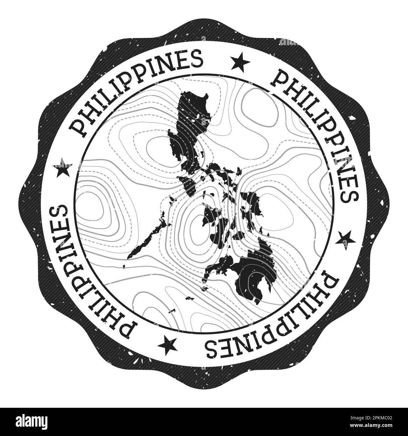 Vintage map of the philippines Stock Vector Images - Alamy