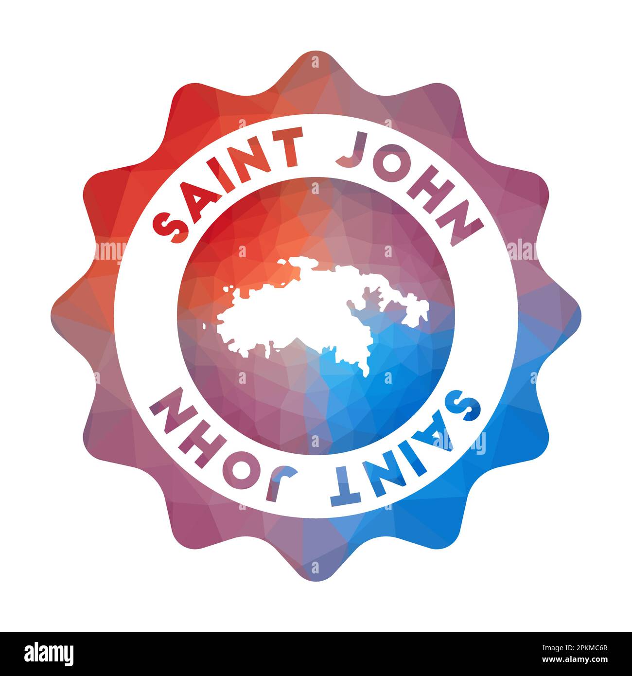 Island saint john map hi-res stock photography and images - Alamy