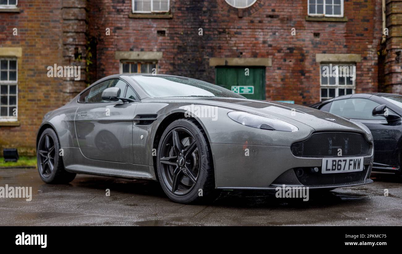 2018 Aston Martin Vantage V8, on display at the Motorsport Assembly held at the Bicester ...