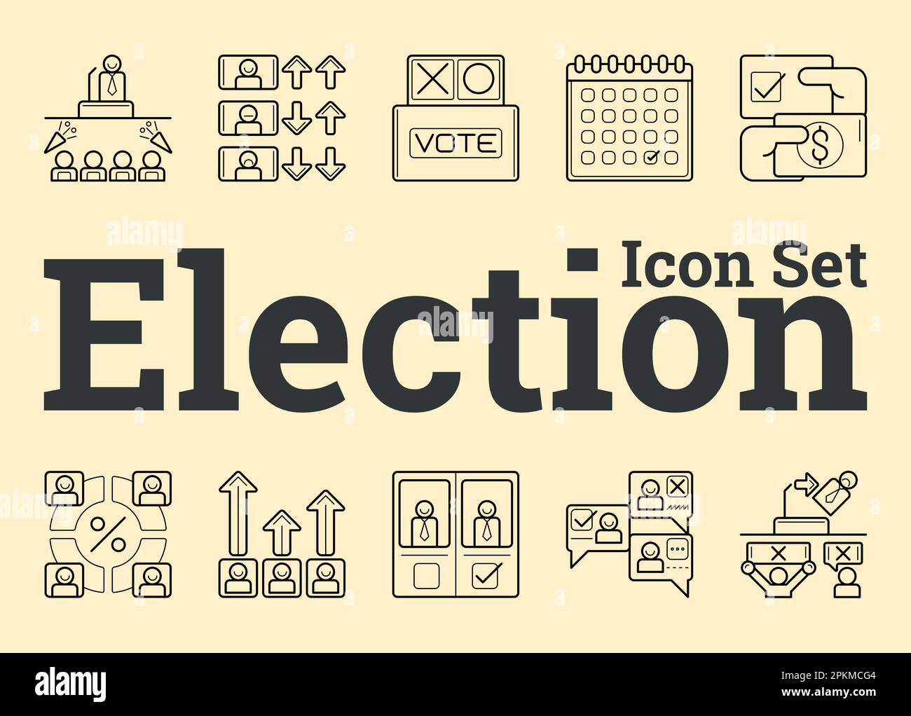 Making Your Voice Heard: Voting Icons Stock Vector Image & Art - Alamy