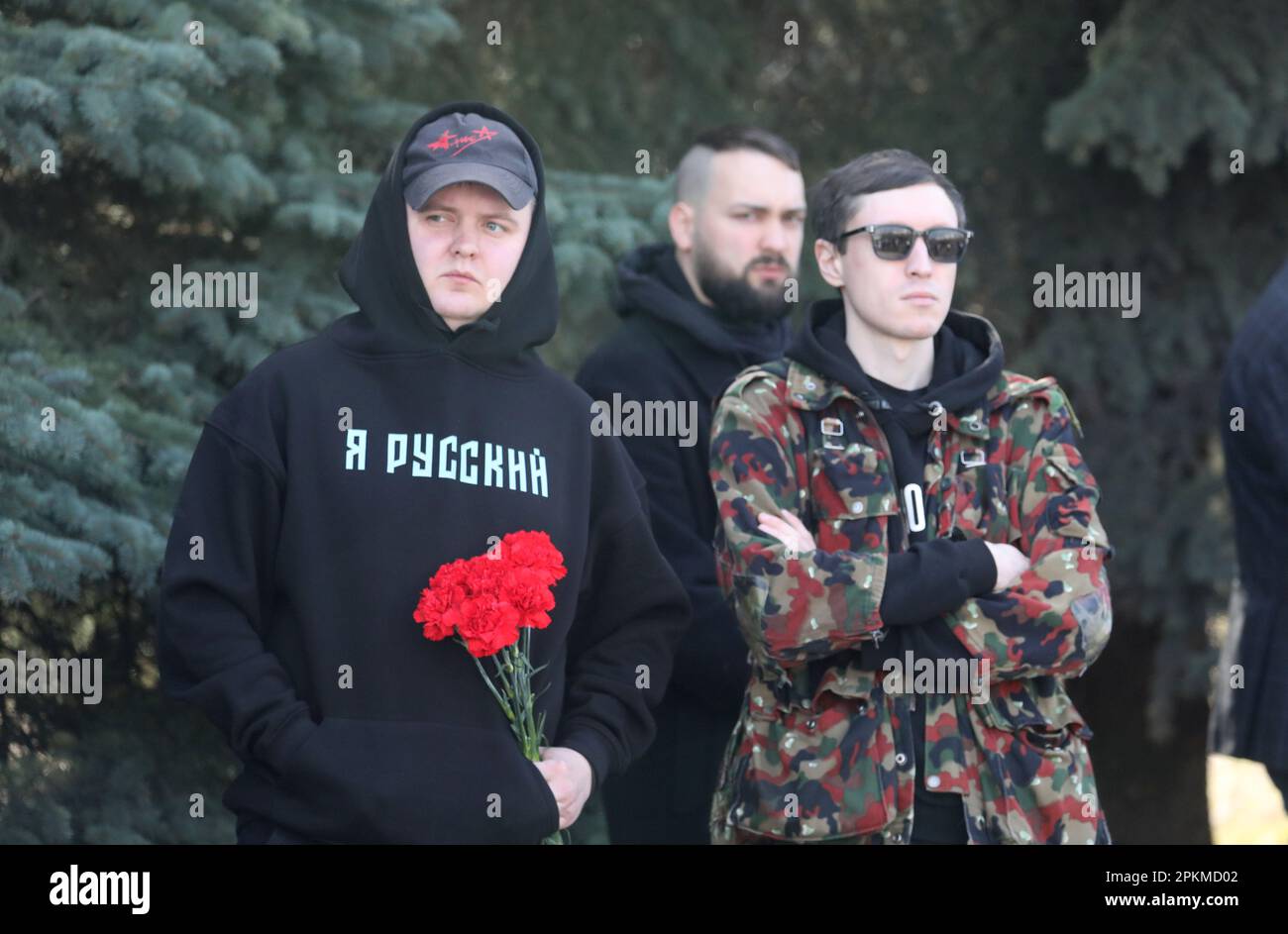 08.2023 April. Russia. Moscow. Vladlen Tatarsky (Maxim Fomin) was ...