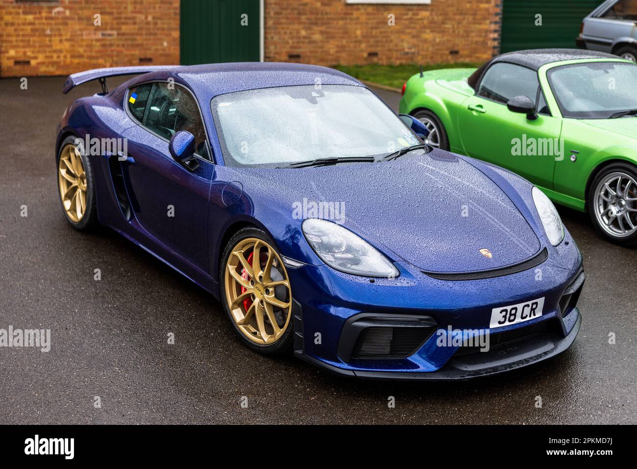Porsche 718 Cayman GT4, on display at the Motorsport Assembly held at ...