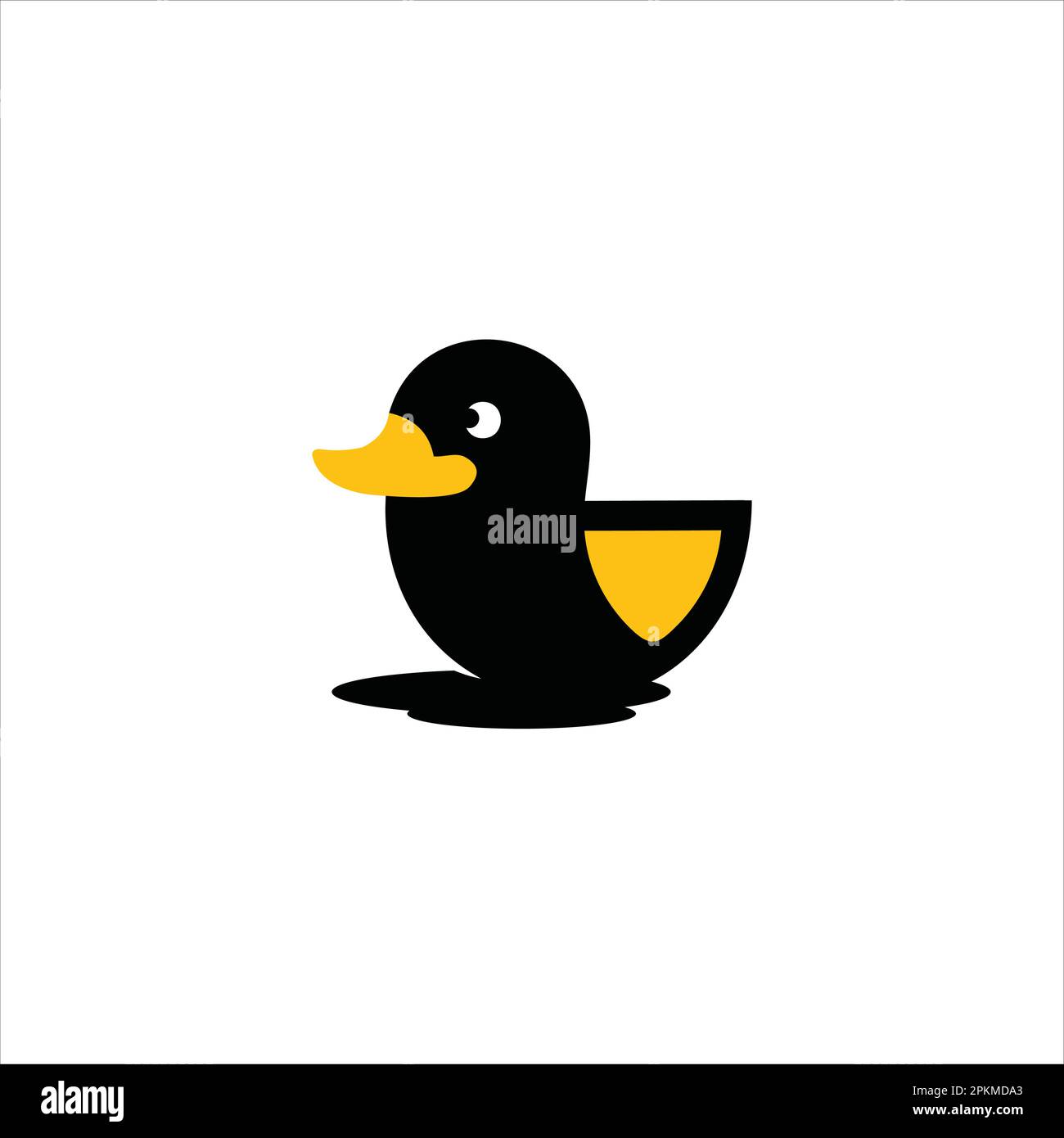 Little black duck icon logo vector Stock Vector Image & Art - Alamy