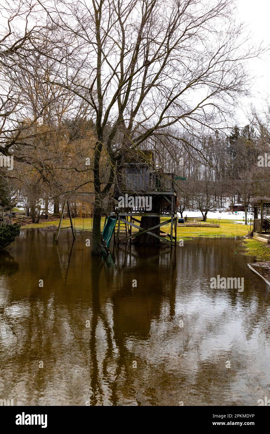 Flooded playground hi-res stock photography and images - Alamy