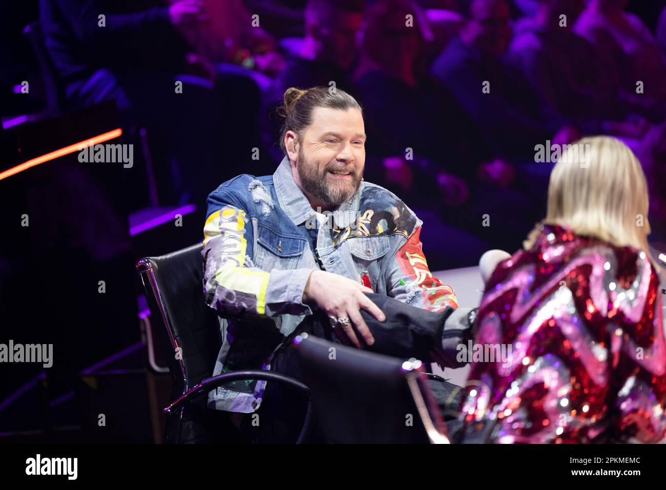 Cologne, Germany. 08th Apr, 2023. Rea Garvey and Ruth Moschner (r) from ...