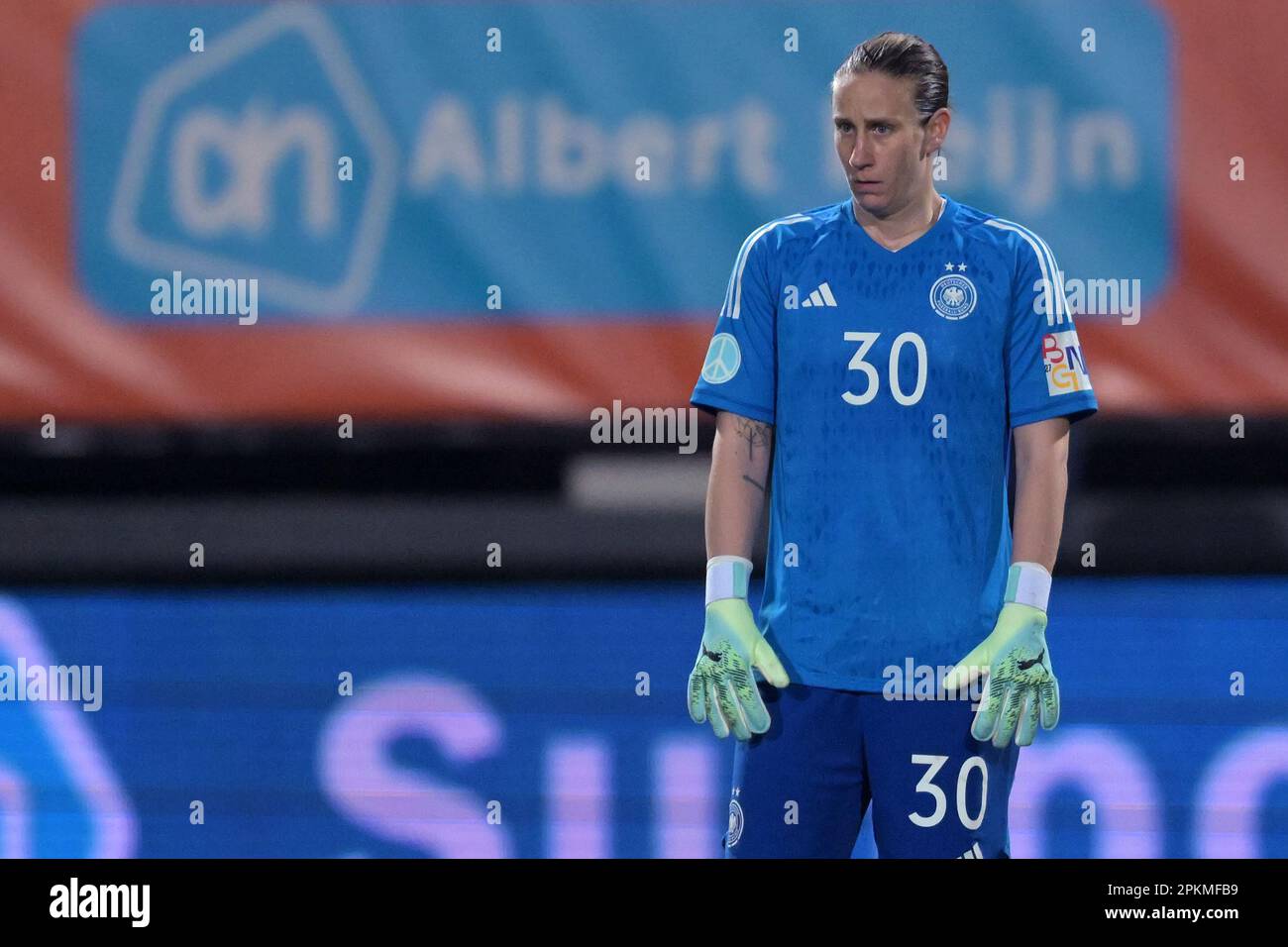 SITTARD - Germany women goalkeeper Ann Katrin Berger during the ...