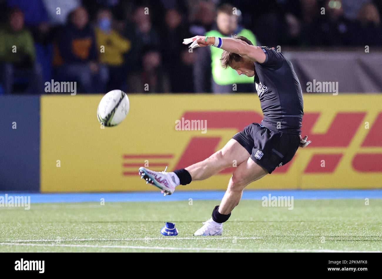 Glasgow Warriors' George Horne scores a conversion during the EPCR ...