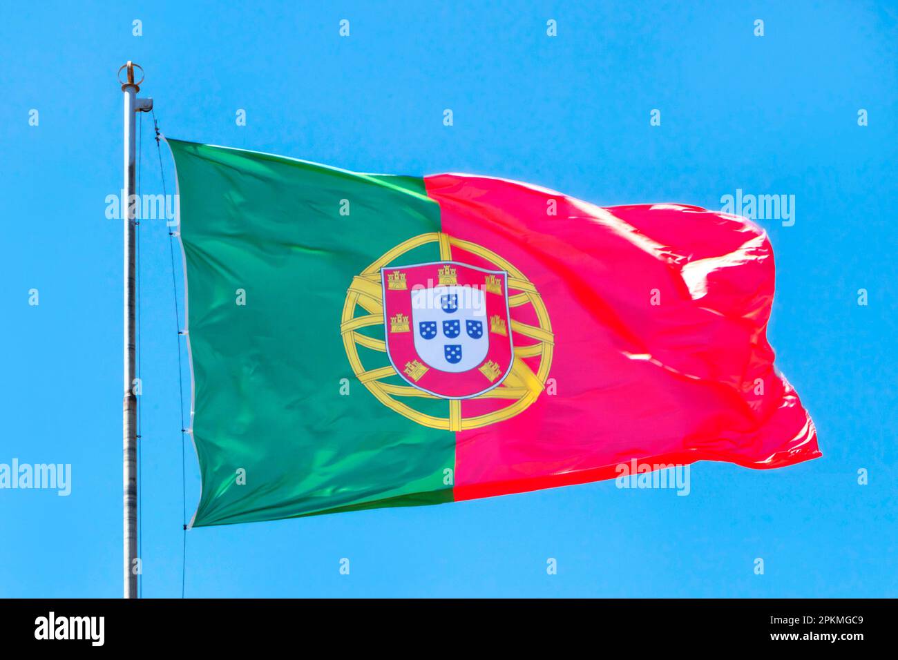 The Flag of Portugal is the national flag of the Portuguese Republic ...