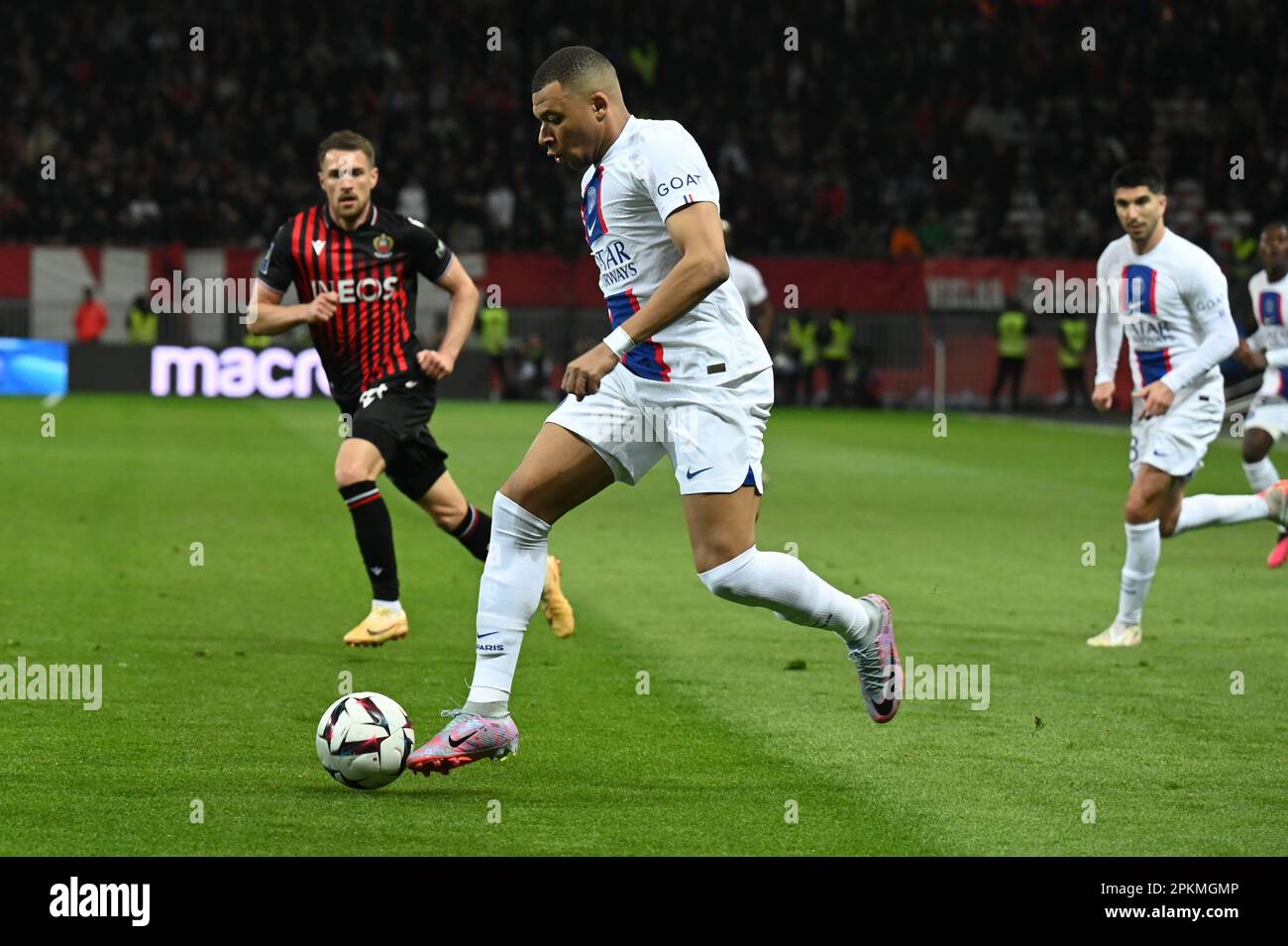 Nice, France. 08th Apr, 2023. Allianz Riviera, Nice, France, April 08 ...
