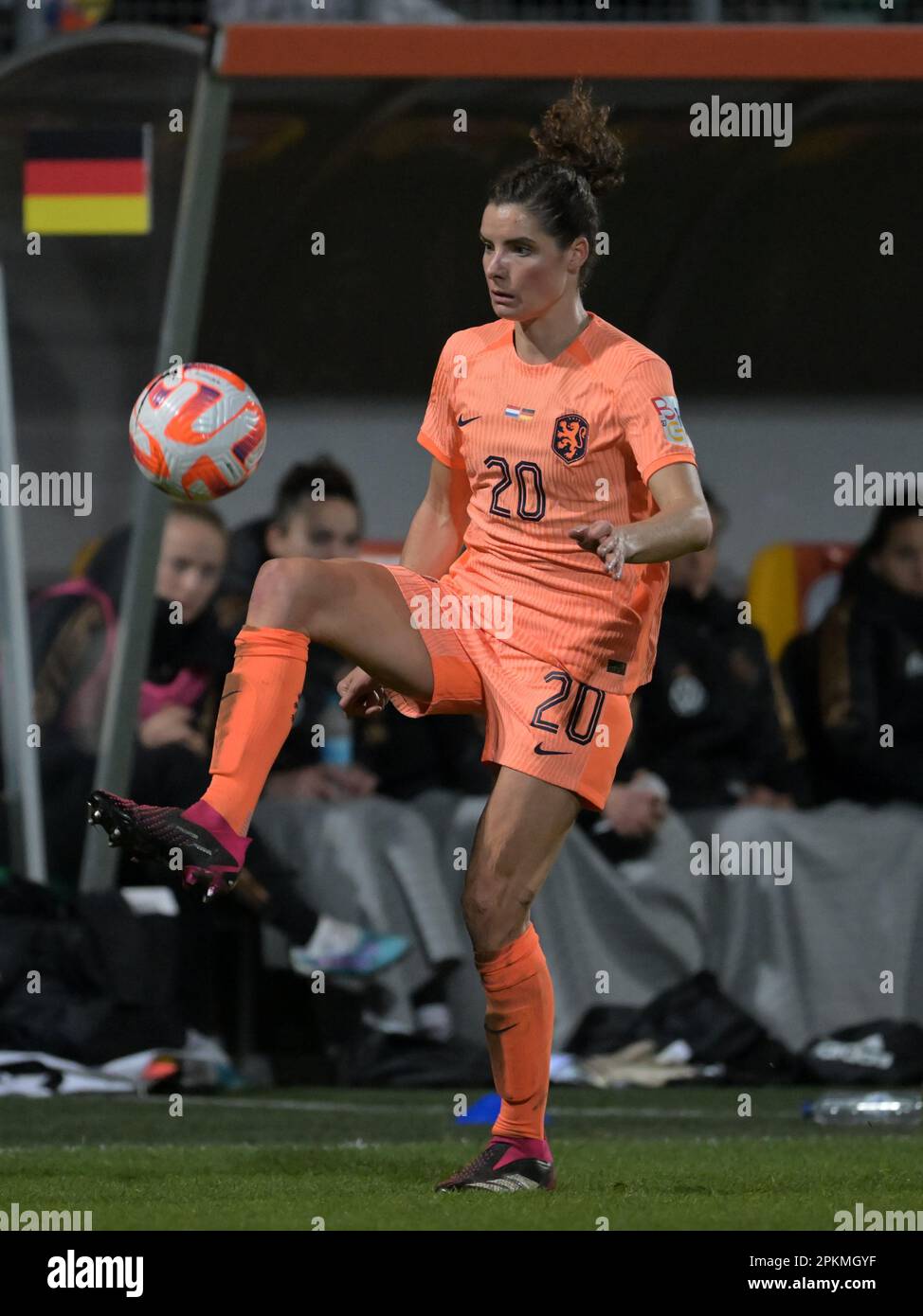SITTARD - Dominique Janssen of Holland women during the friendly match ...