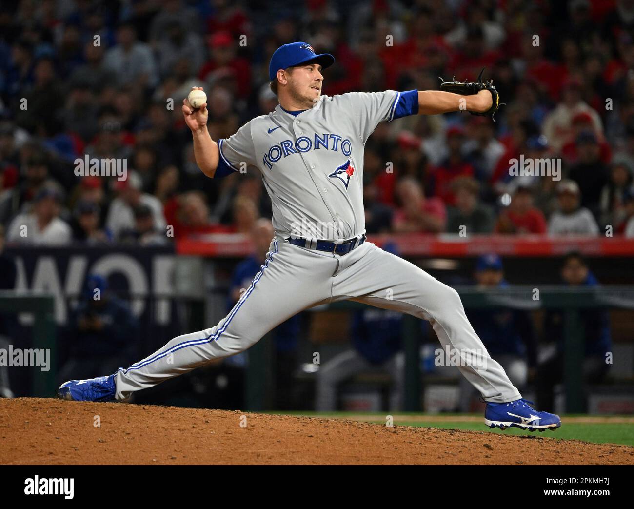 ANAHEIM, CA - APRIL 07: Toronto Blue Jays pitcher Erik Swanson (50 ...