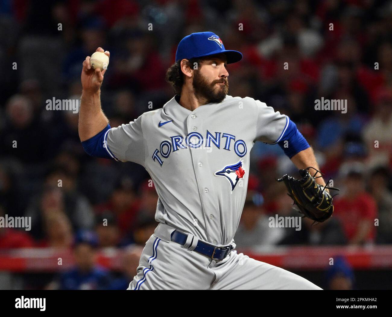 ANAHEIM, CA - APRIL 07: Toronto Blue Jays pitcher Jordan Romano (68 ...