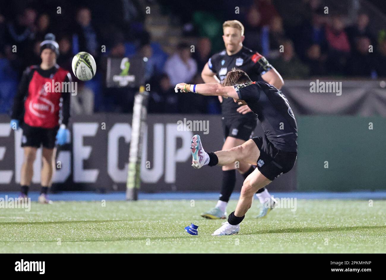Glasgow Warriors' George Horne scores a penalty during the EPCR ...
