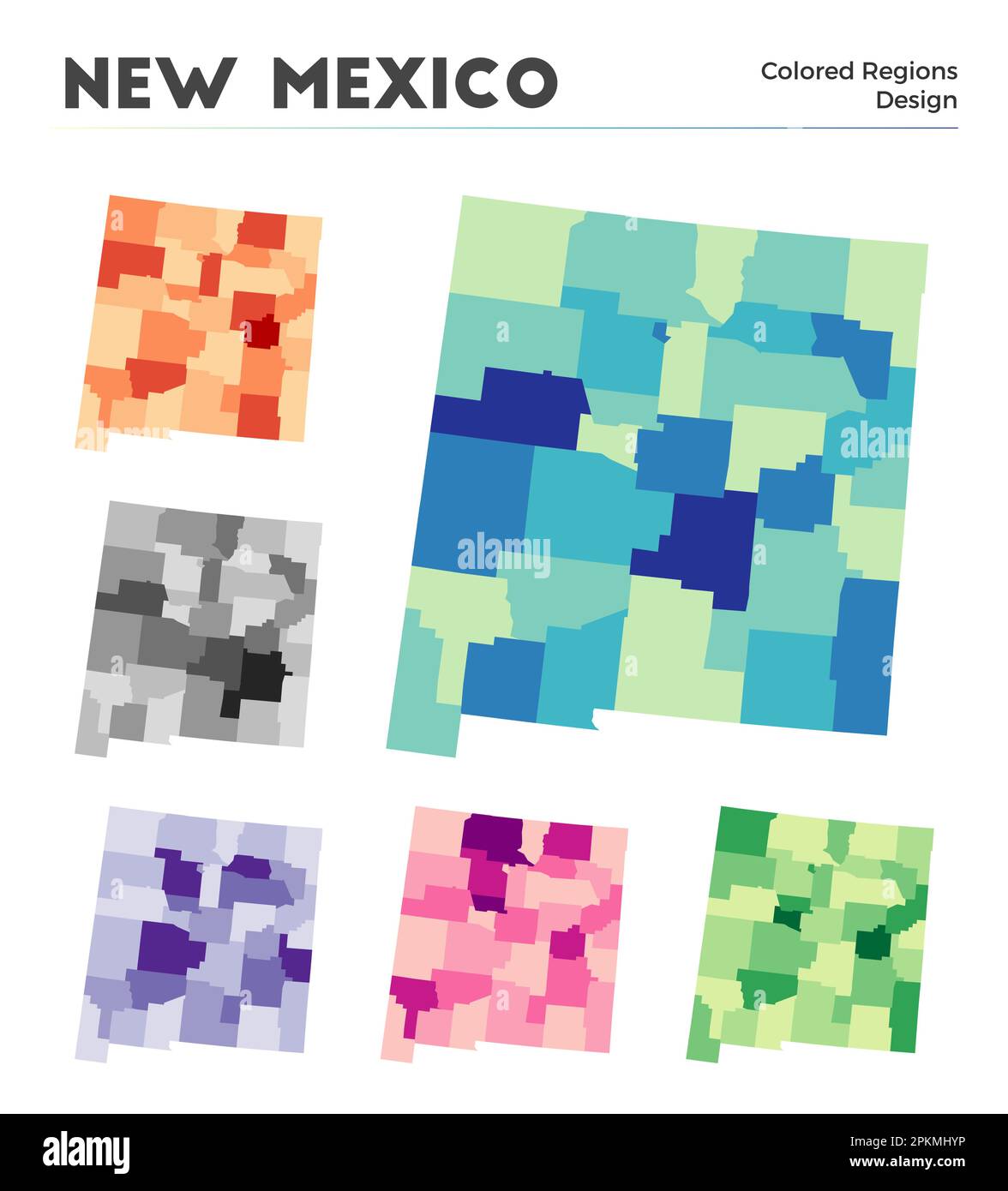 New Mexico map collection. Borders of New Mexico for your infographic ...