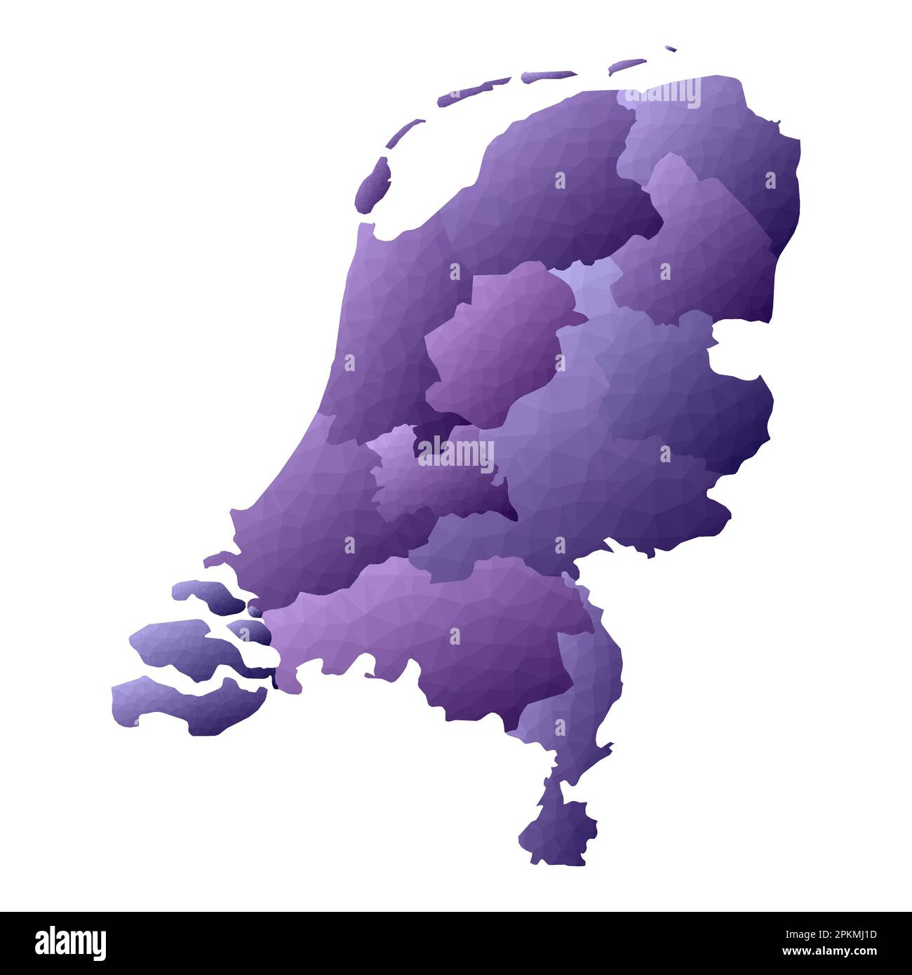 Netherlands map outline hi-res stock photography and images - Alamy