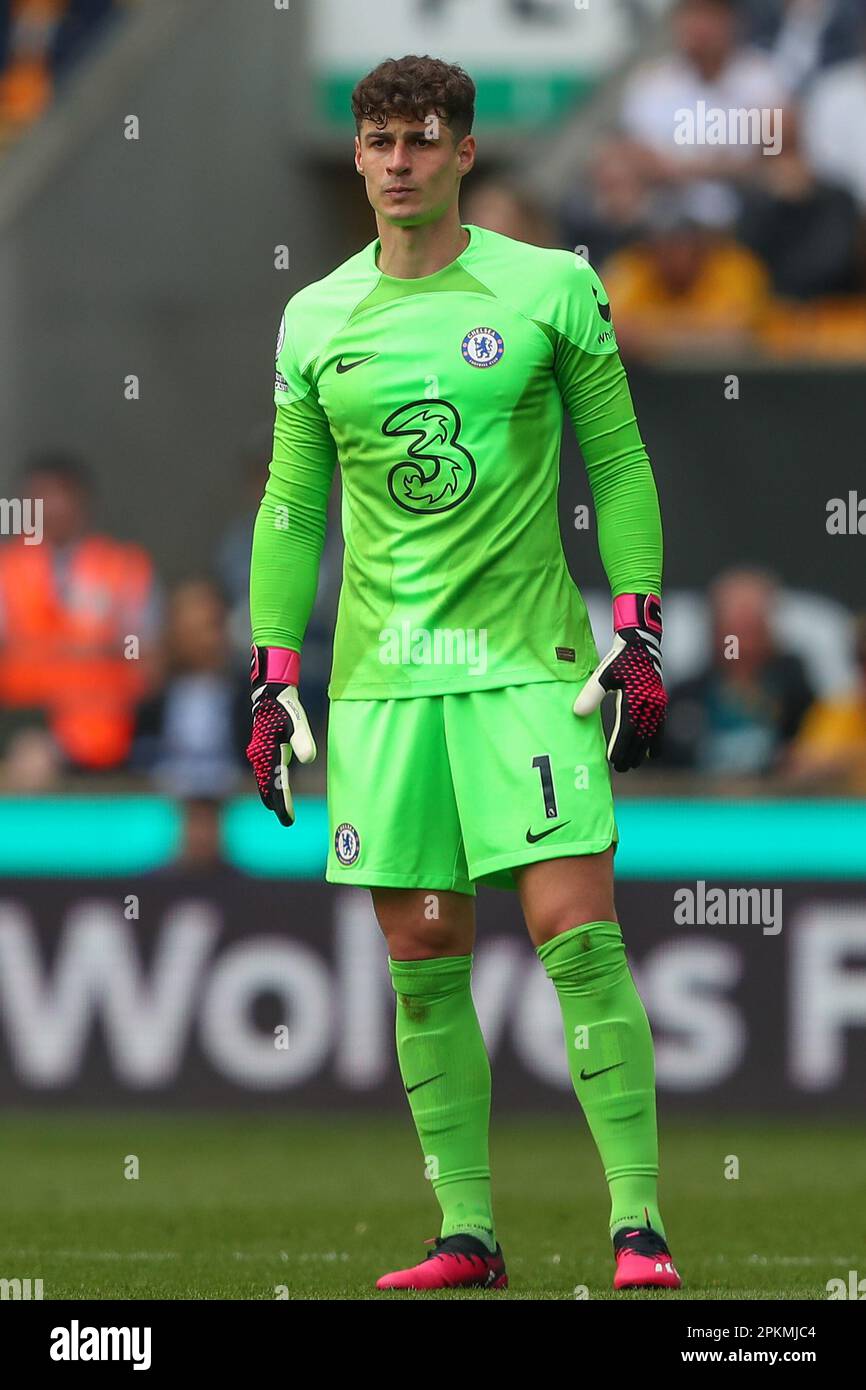 Kepa Arrizabalaga #1 of Chelsea during the Premier League match ...