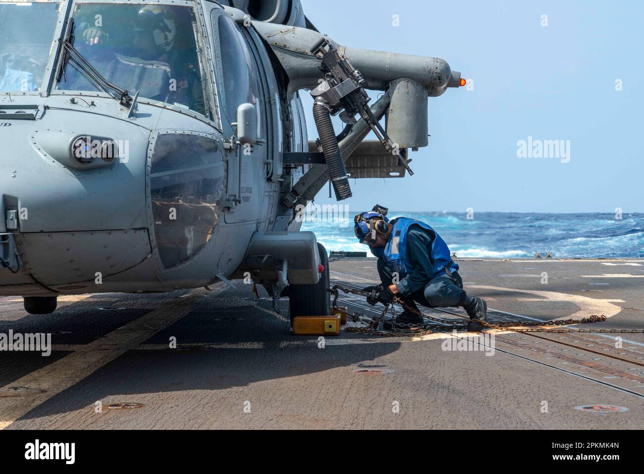 230405-N-MK109-1004 EAST CHINA SEA (April 5, 2023) U.S. Navy Boatswain ...