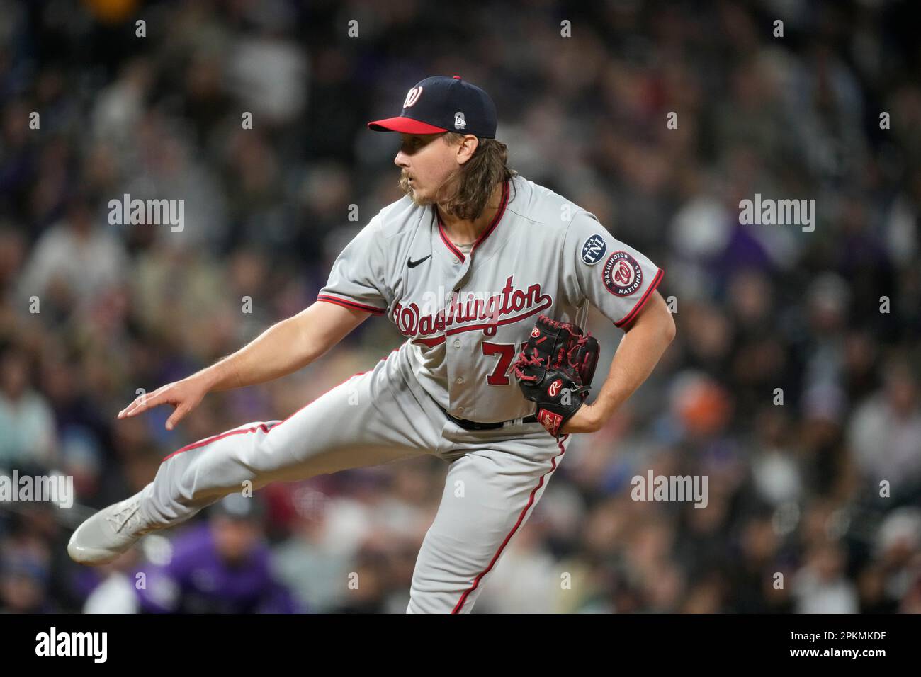 Washington Nationals relief pitcher Hunter Harvey (73) in the seventh ...