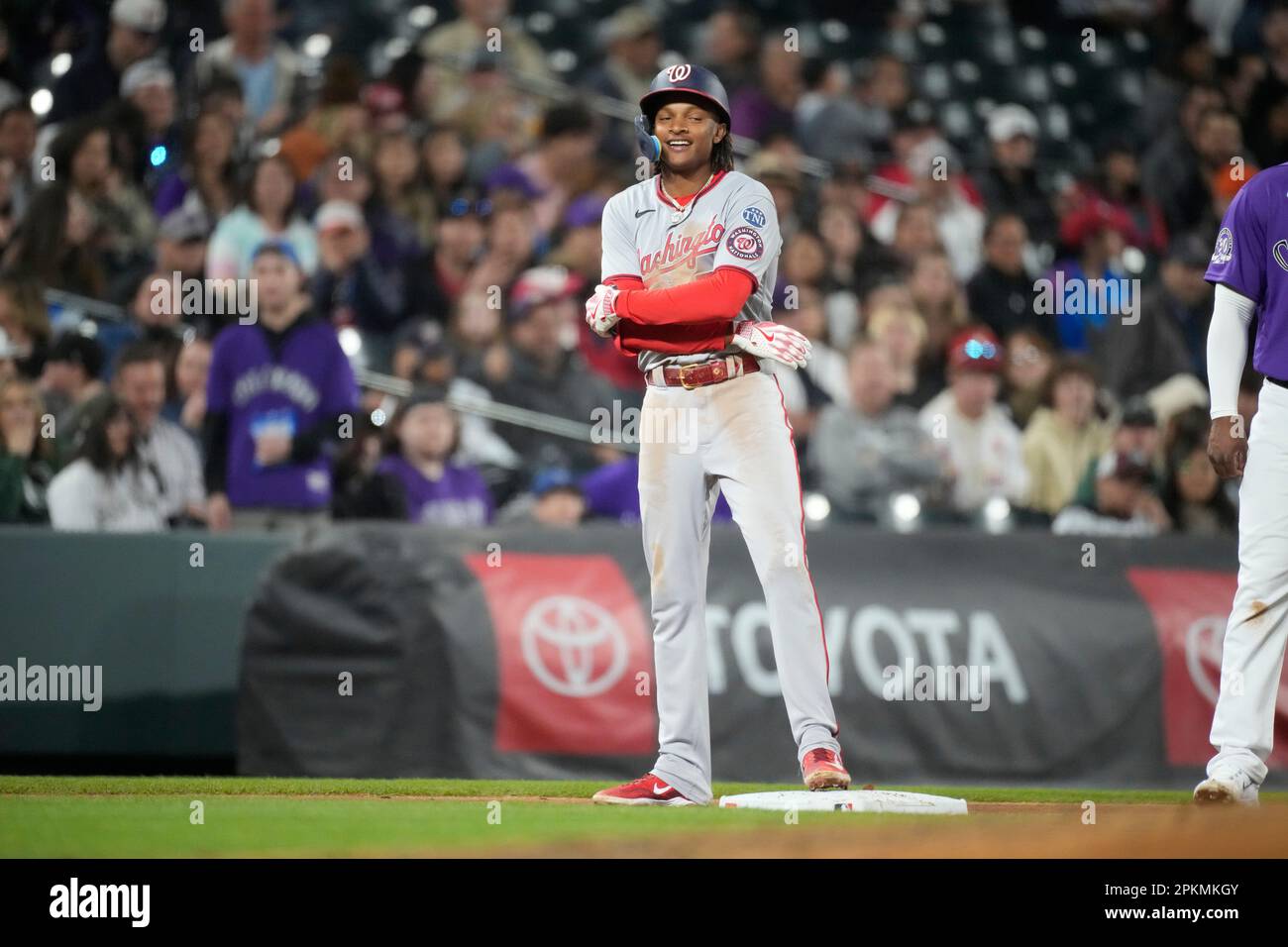 Washington Nationals shortstop CJ Abrams (5) in the fifth inning of a ...