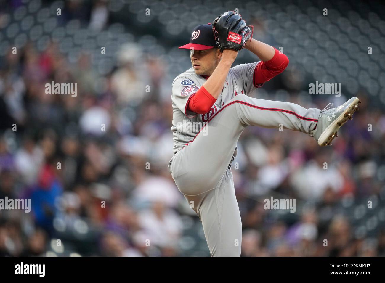 Washington Nationals starting pitcher MacKenzie Gore (1) in the first ...