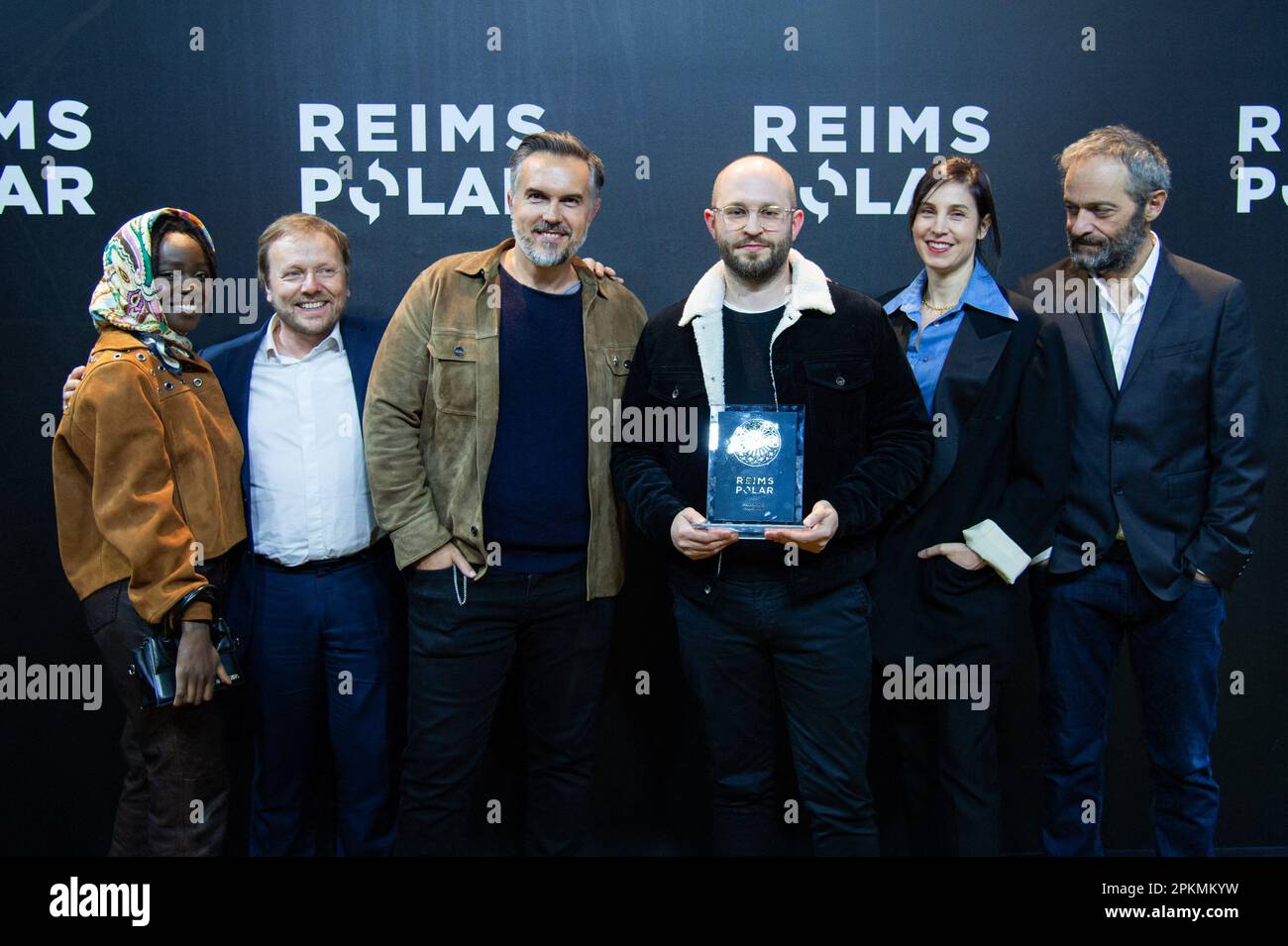 Reims, France. 08th Apr, 2023. Jury members Laurent Stocker, Anne ...