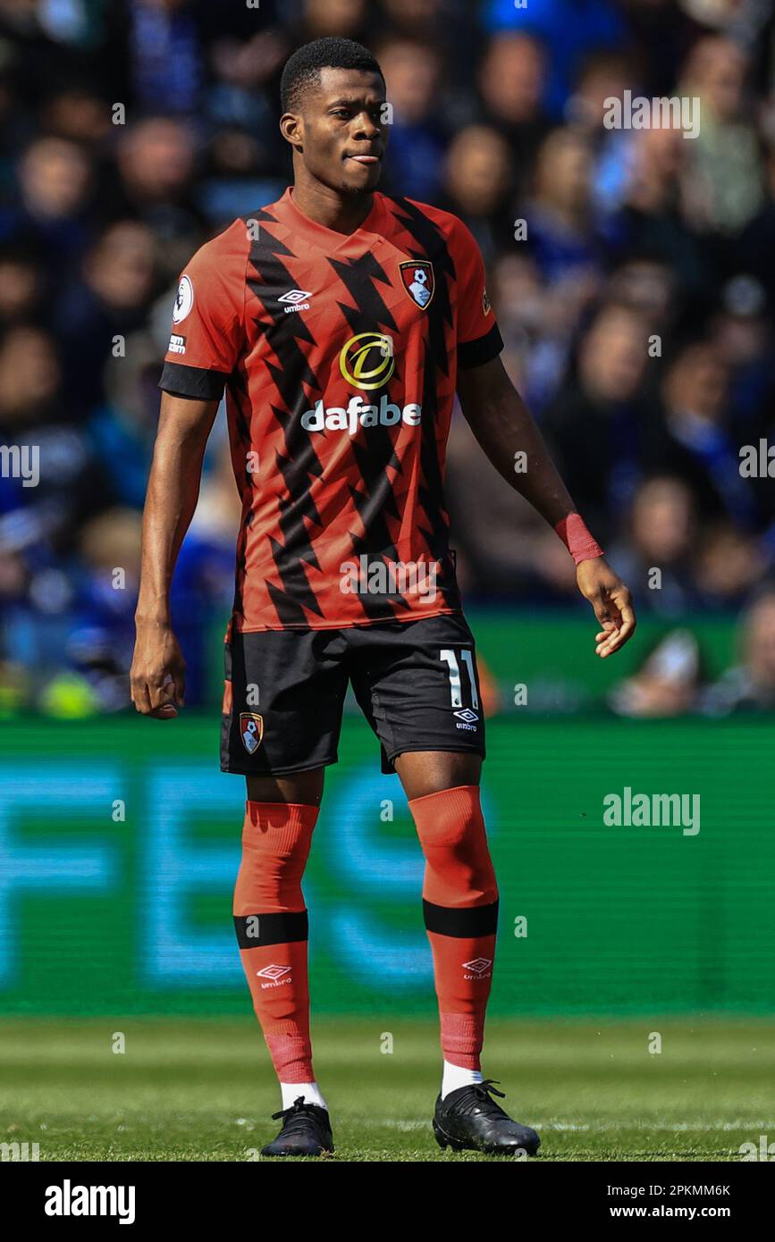 Dango Ouattara #11 of Bournemouth during the Premier League match ...