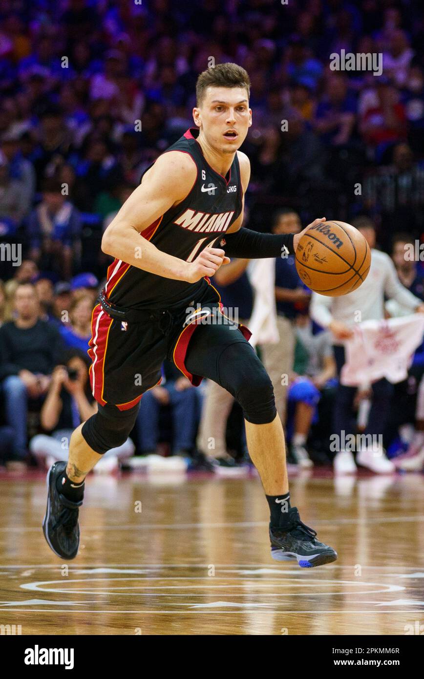 Miami Heat's Tyler Herro in action during the NBA basketball game ...
