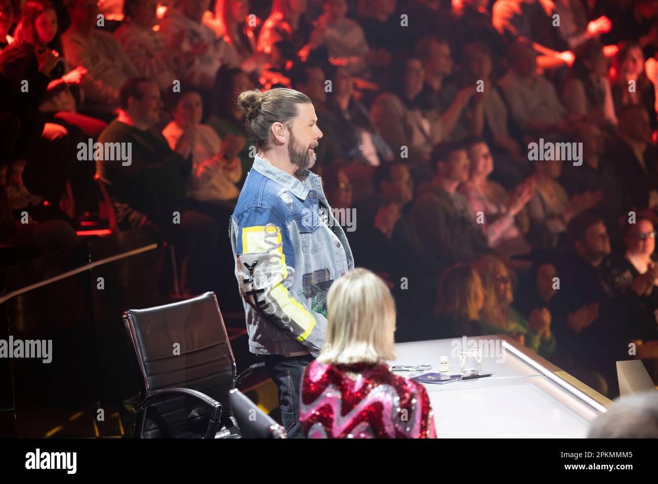Cologne, Germany. 08th Apr, 2023. Rea Garvey from the guessing team ...