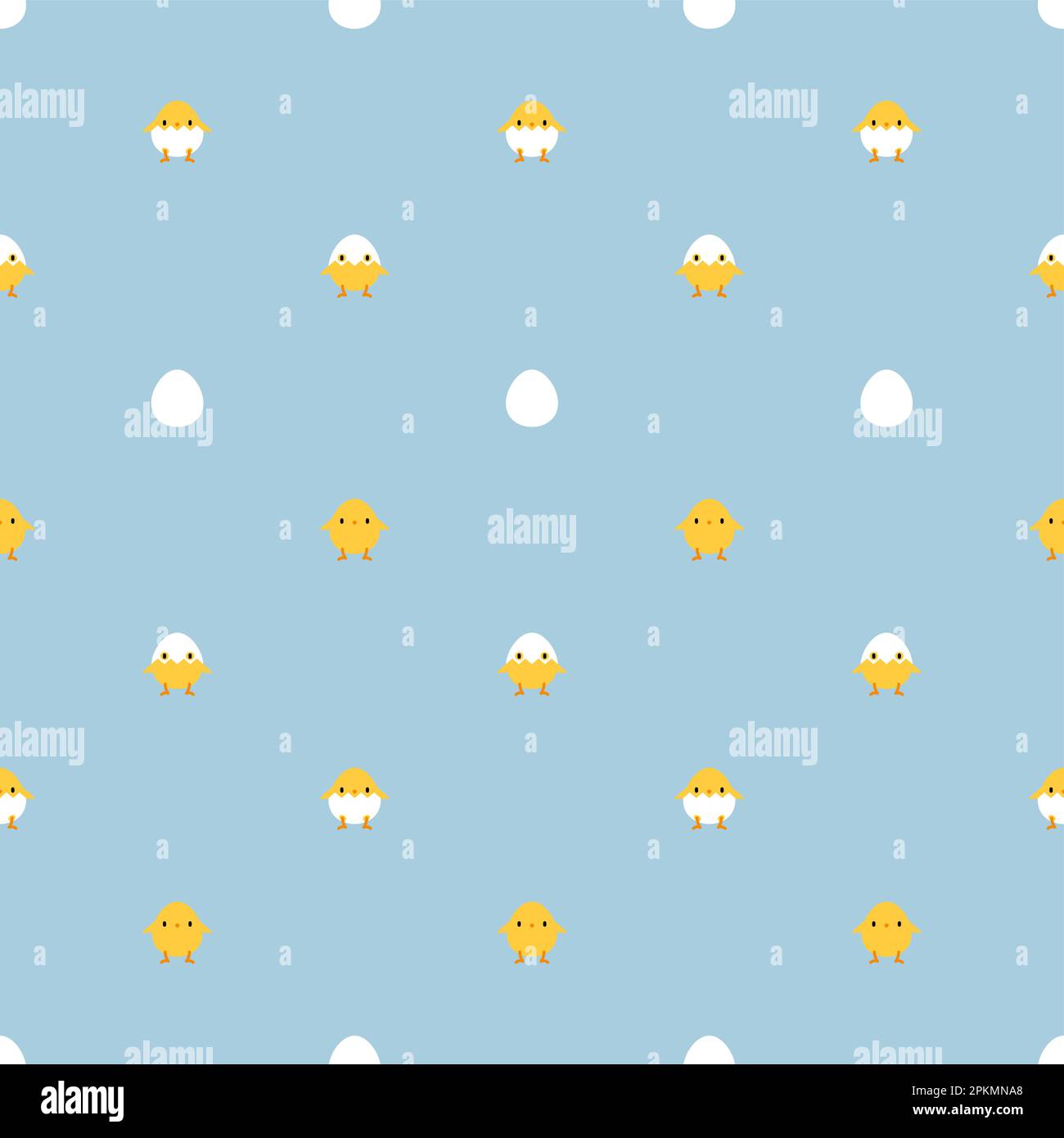 Chicken cartoon cute pattern seamless. Little chicken background. Baby ...