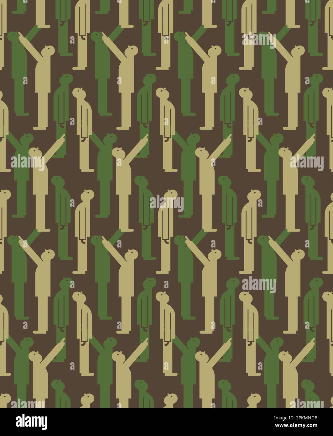 Man looks up military pattern seamless. Looking up guy army background ... Man looks up military pattern seamless. Looking up guy army background ...
