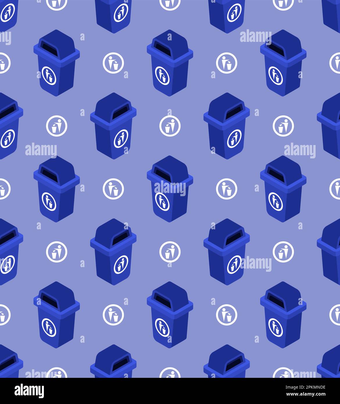 Blue trash container pattern seamless. Vector background Stock Vector ... Blue trash container pattern seamless. Vector background Stock Vector ...