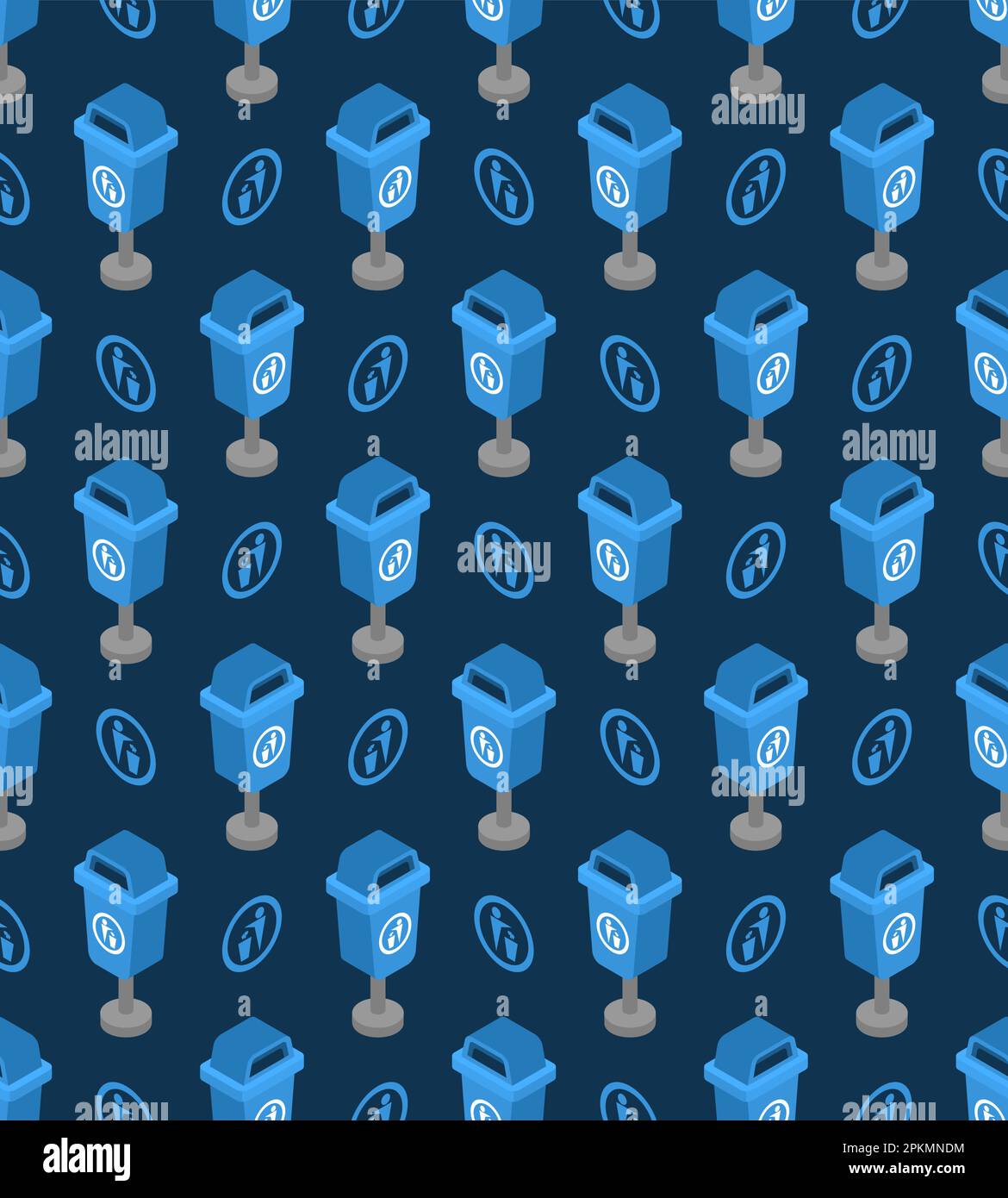 Rubbish seamless pattern garbage texture hi-res stock photography and ...