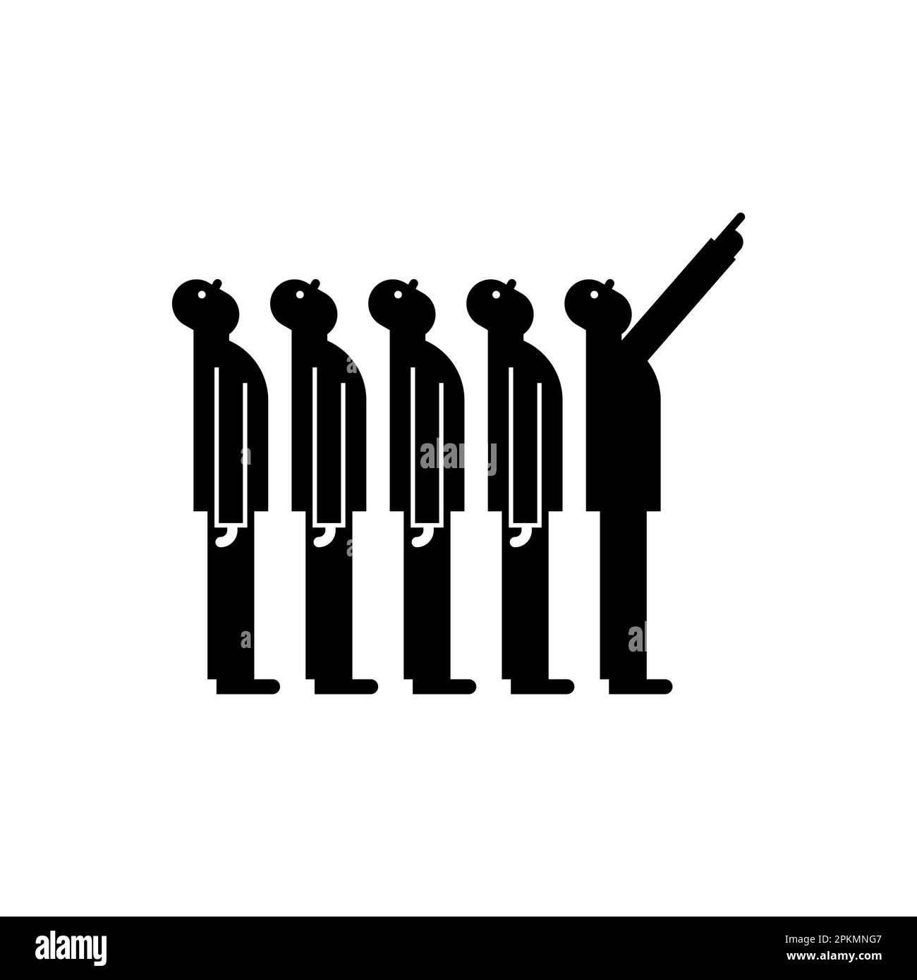 Cheerful young man pointing Black and White Stock Photos & Images - Alamy