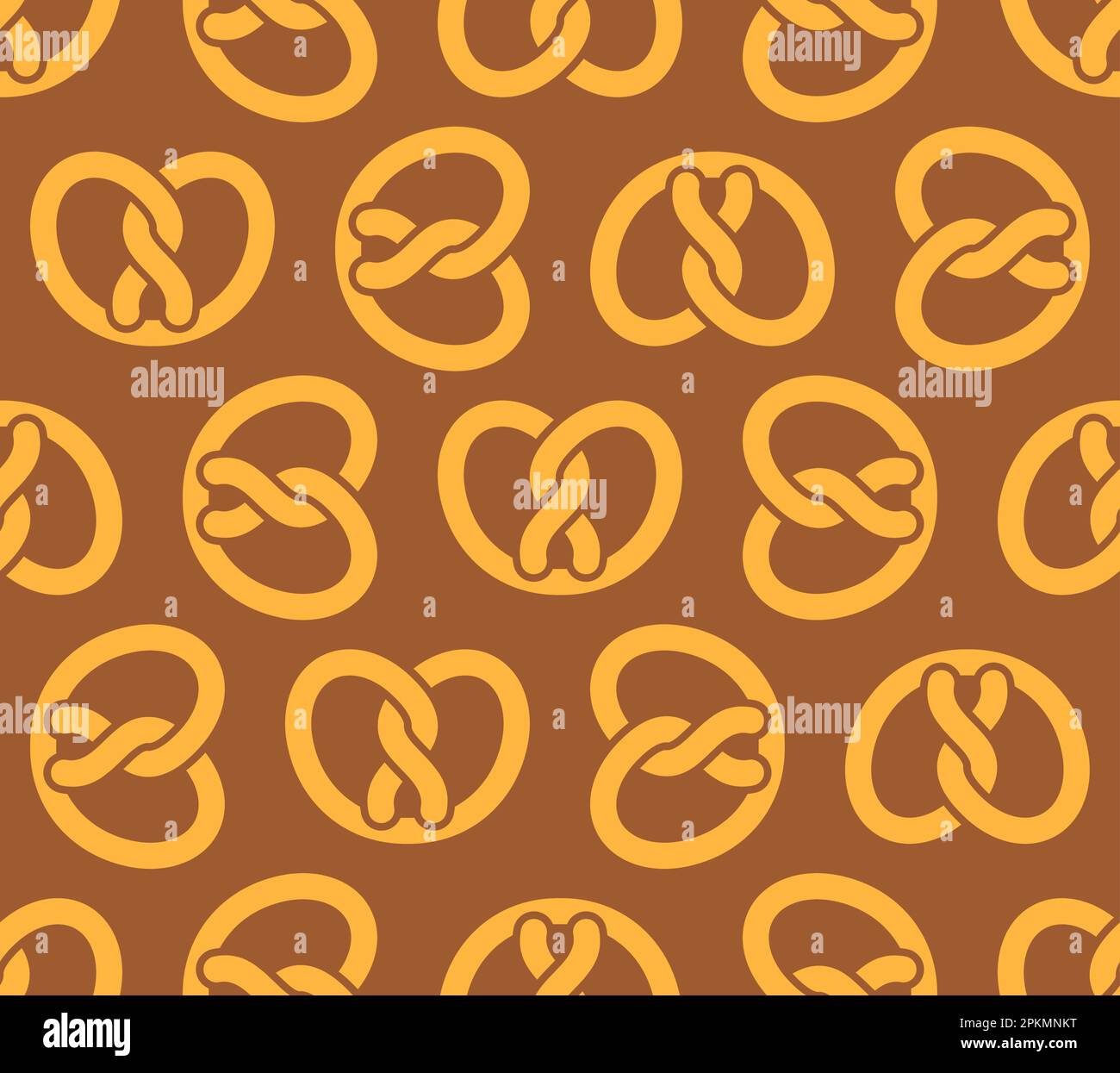 Bretzel pattern seamless. german bakery food background. Vector texture ...