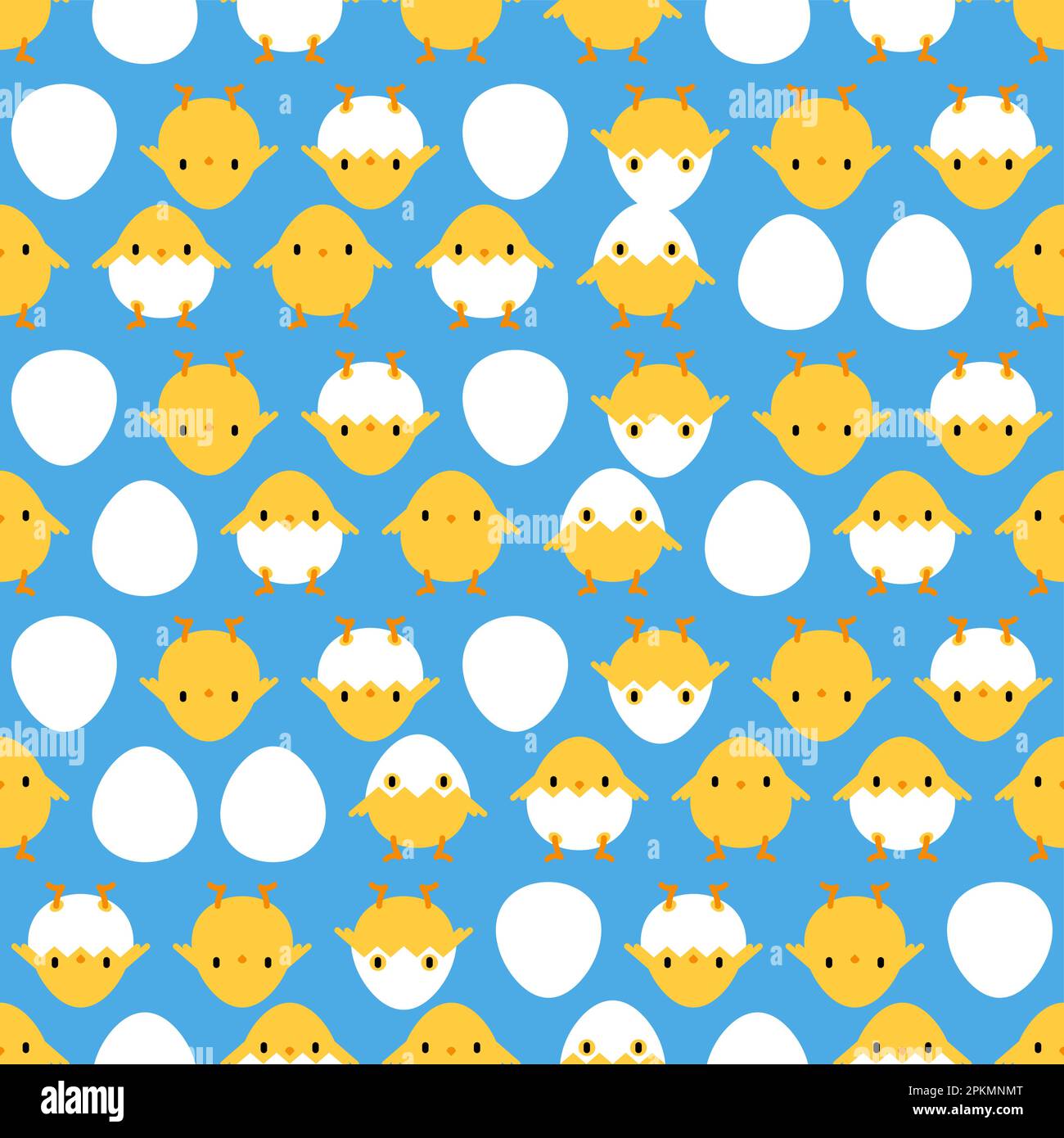 Chicken cartoon cute pattern seamless. Little chicken background. Baby ...