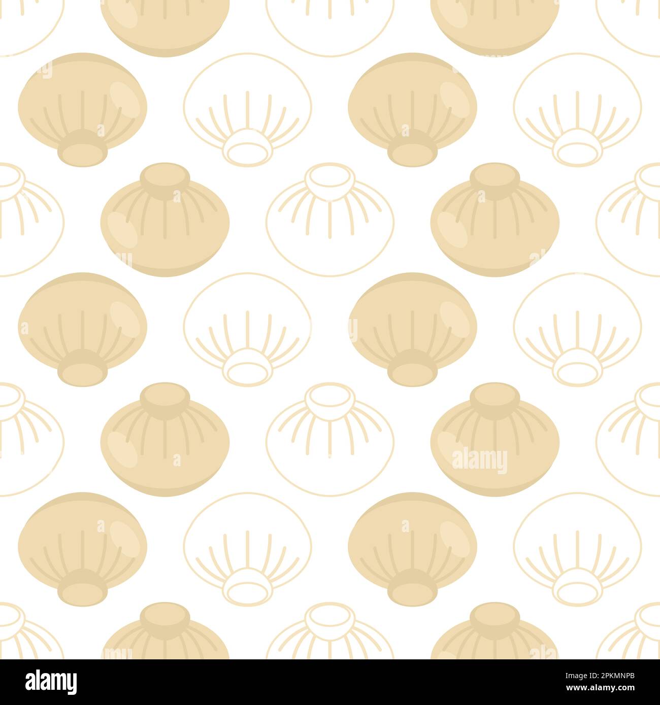 Chinese dumplings pattern seamless. Food Vector texture Stock Vector ...