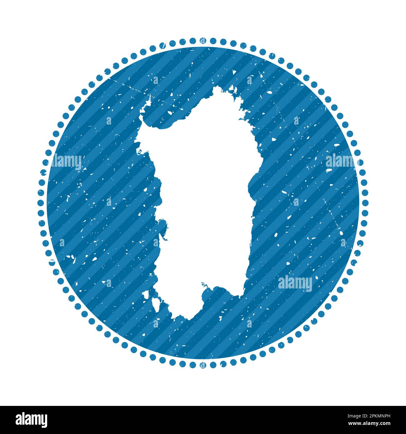 Sardinia Italian Island Political Map Capital Stock Vector Royalty