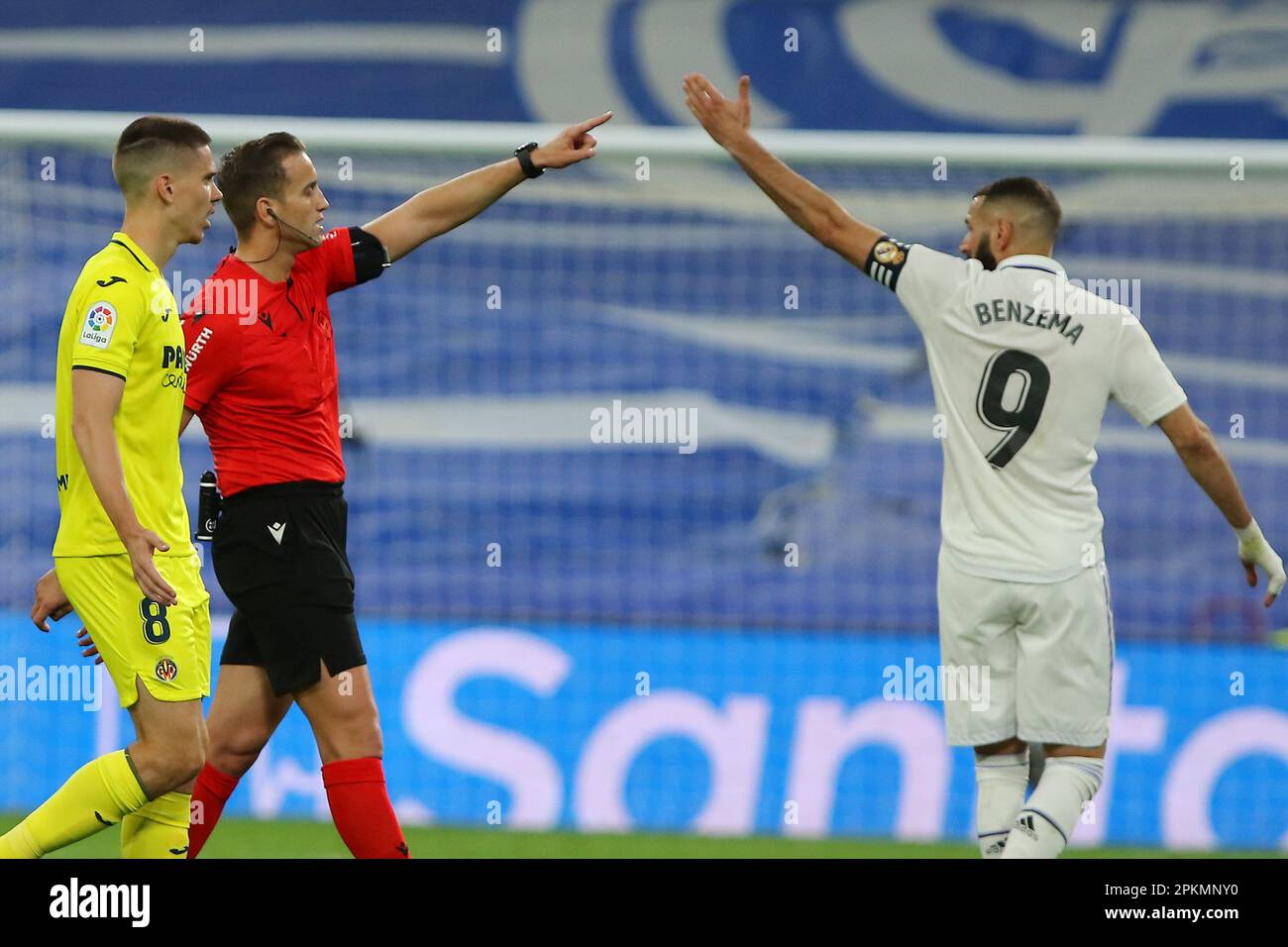 Madrid, Spain. 01st Mar, 2023. Referee makes a call during La Liga ...