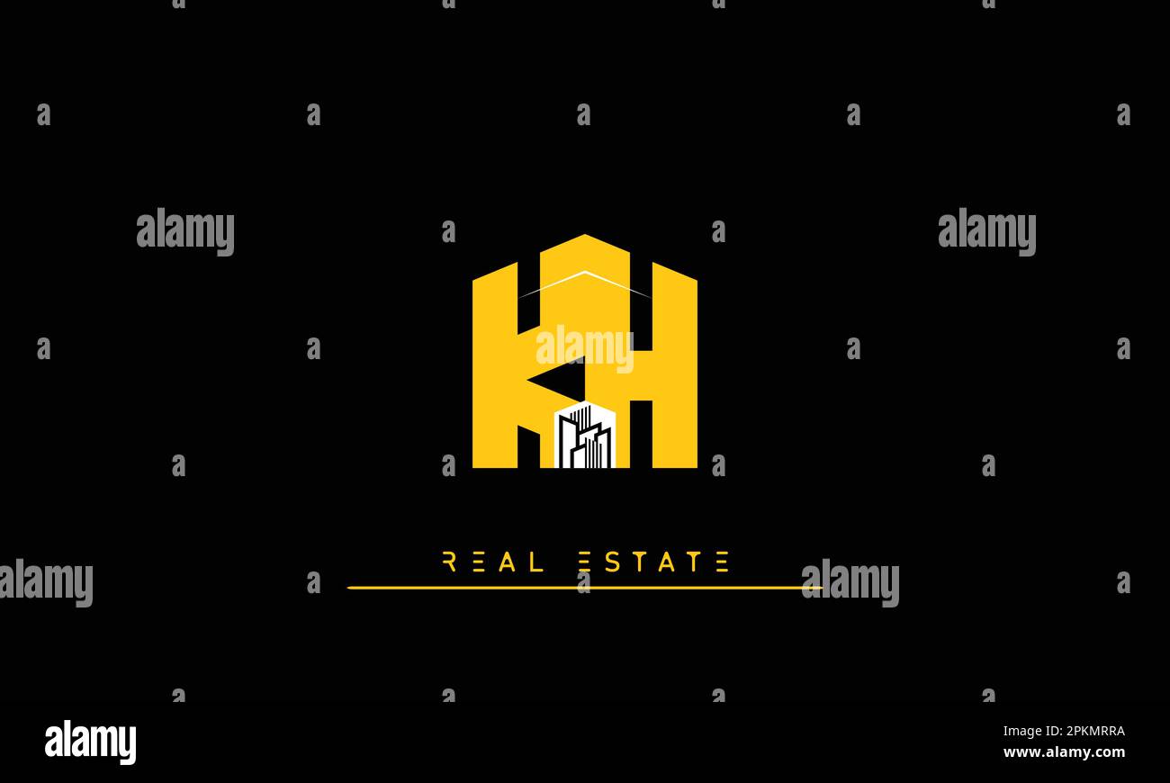 Kh real estate logo hi-res stock photography and images - Alamy