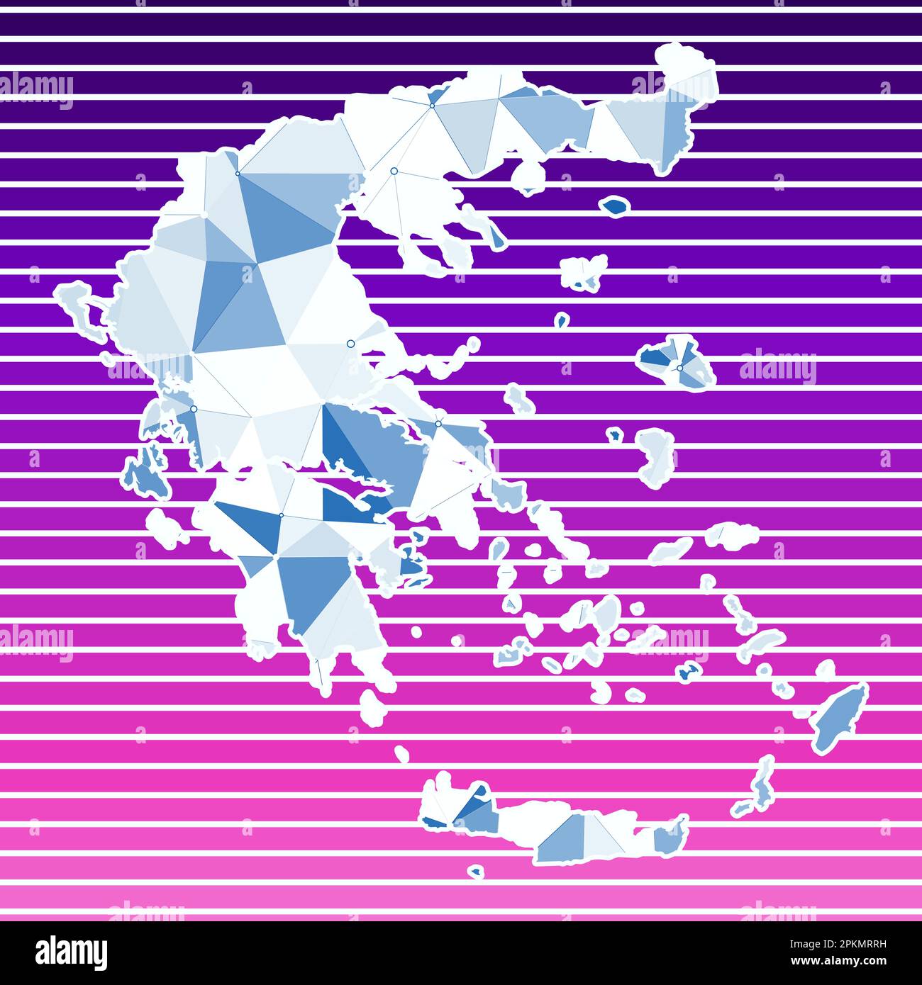 Greece vector illustration. Greece design on gradient stripes ...