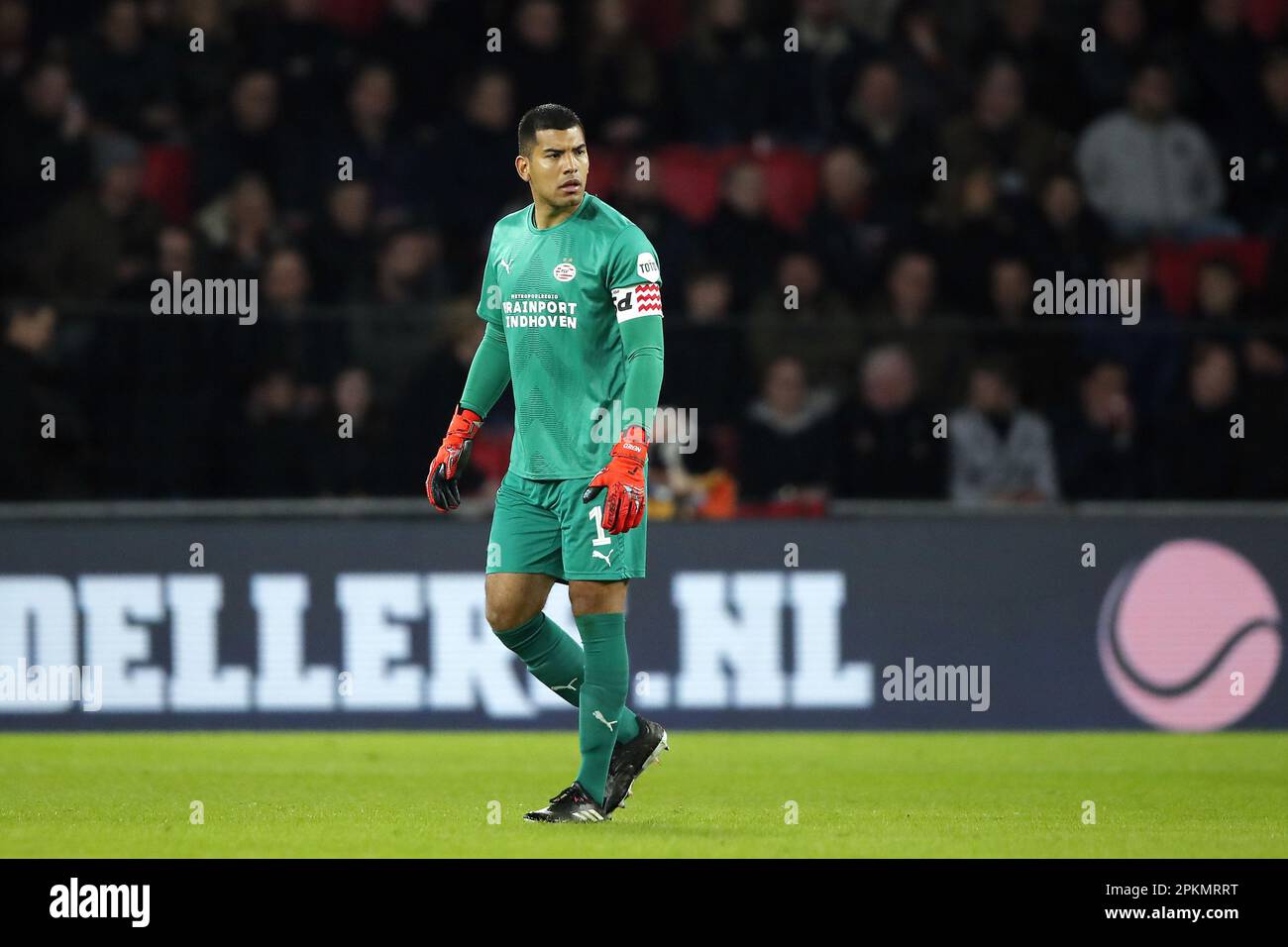 EINDHOVEN - PSV Eindhoven goalkeeper Walter Benitez during the Dutch ...