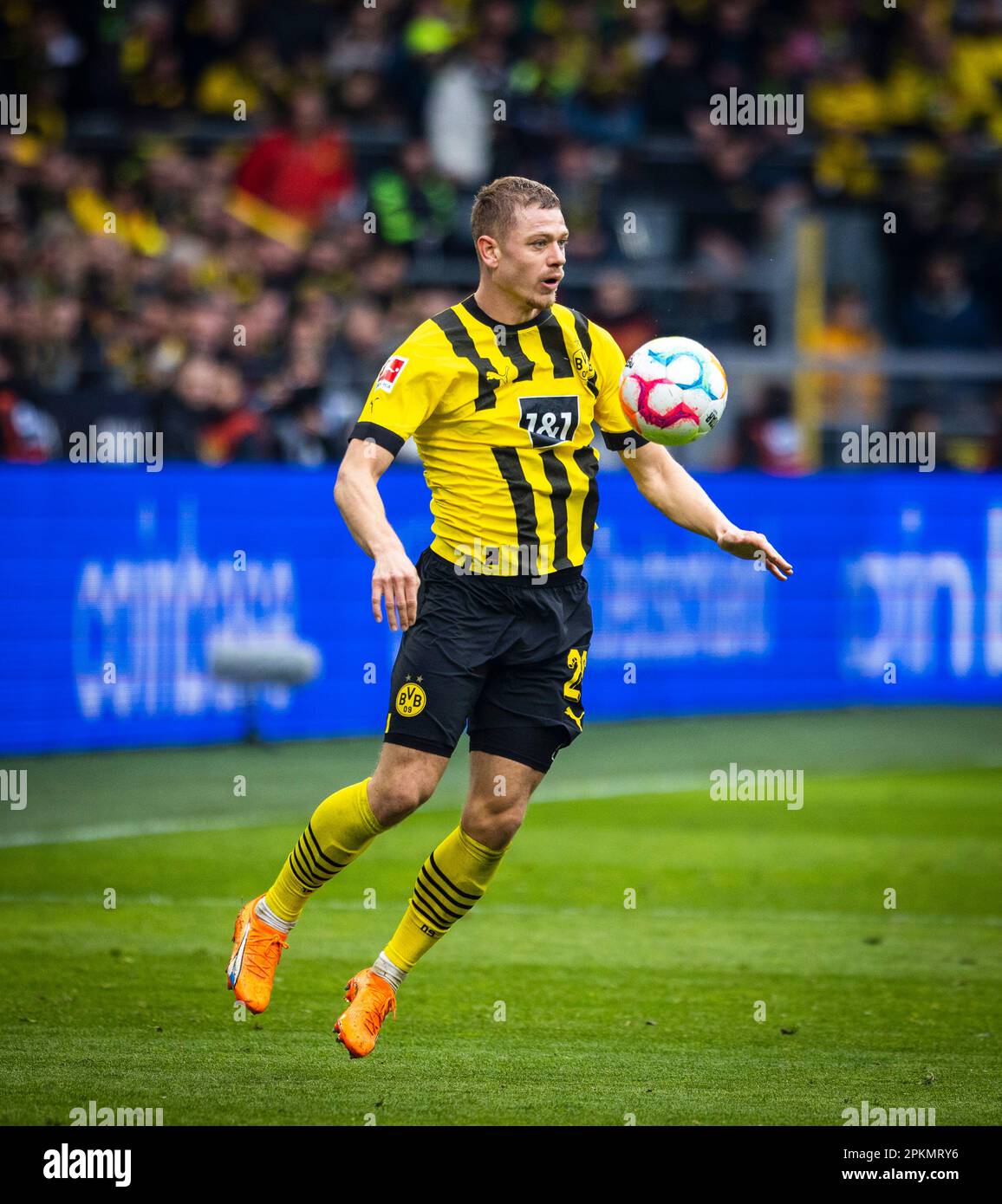 Dortmund, Germany. 8th Apr, 2023. Julian Ryerson (BVB) Borussia ...