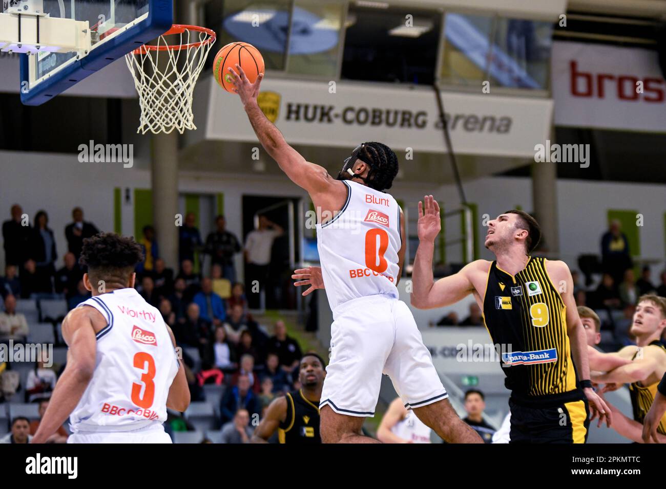 Coburg, Germany. 08th Apr, 2023. Germany, Coburg, HUK Coburg Arena - 8 ...