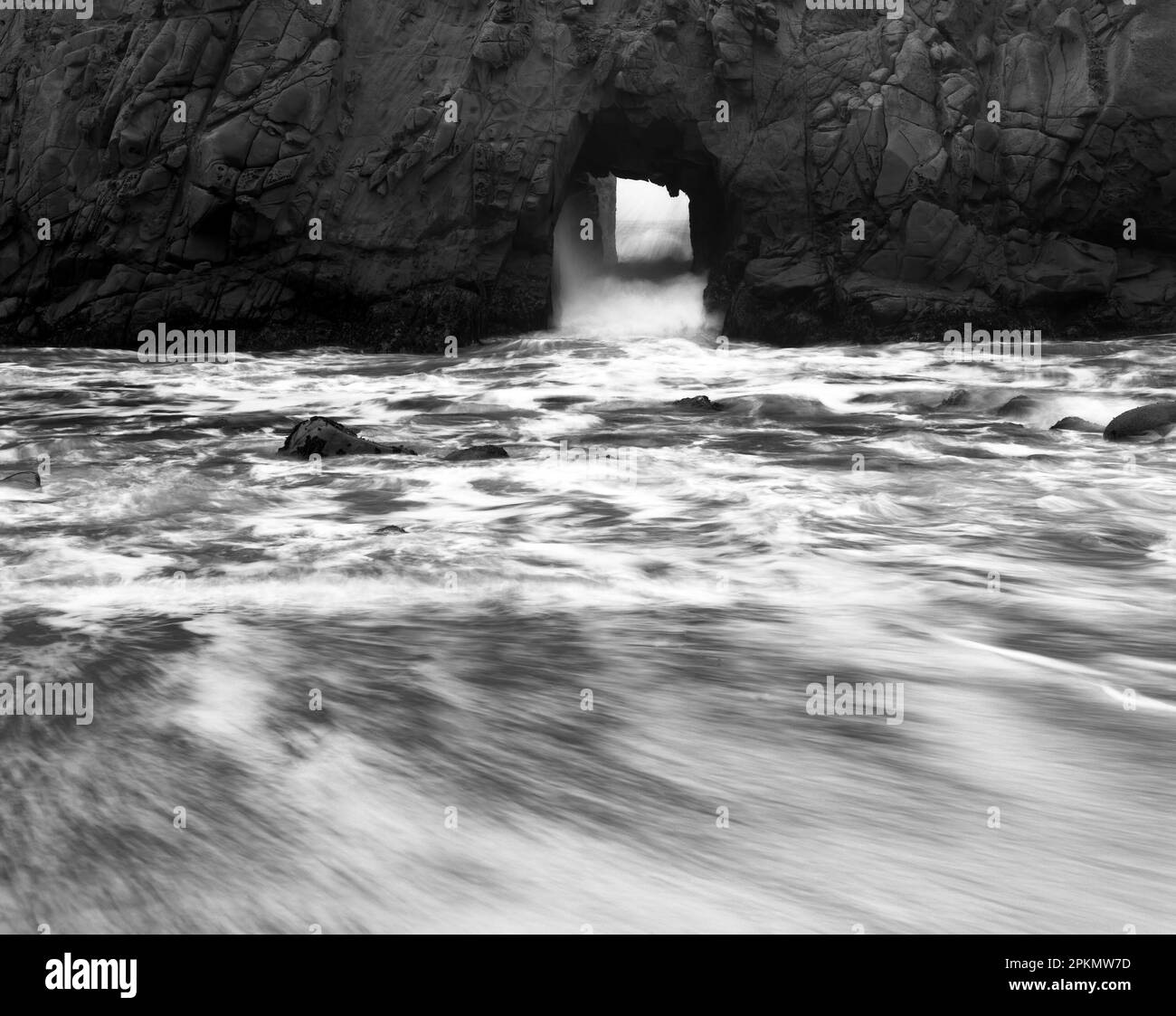 Black and White Soft focus slow shutterspeed Big Sir California Stock ...