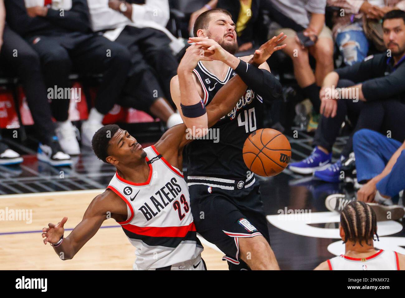 Los Angeles, California, USA. 8th Apr, 2023. Portland Trail Blazers ...