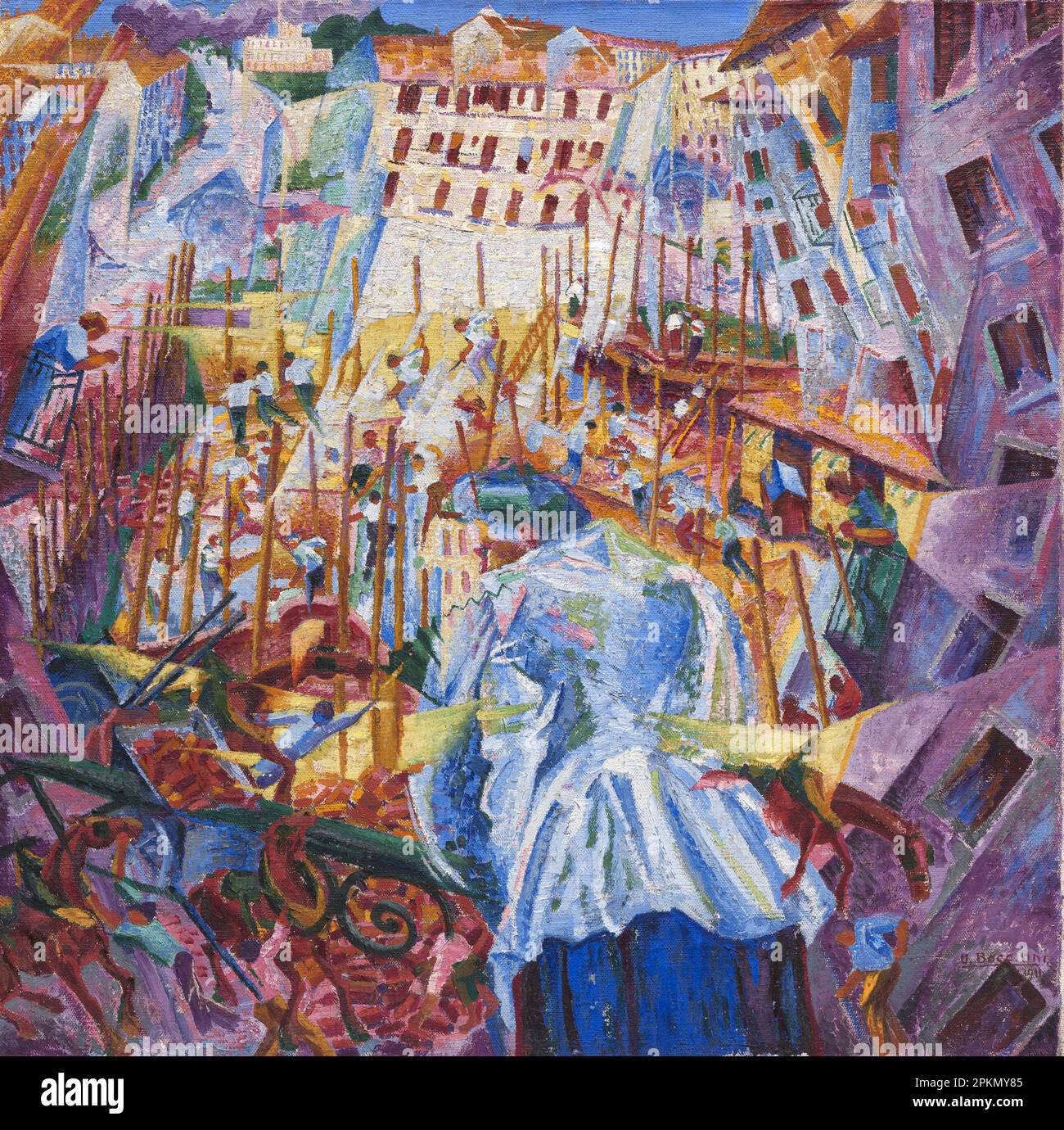 The Street Enters the House, painted in 1911 by the 20th Century ...